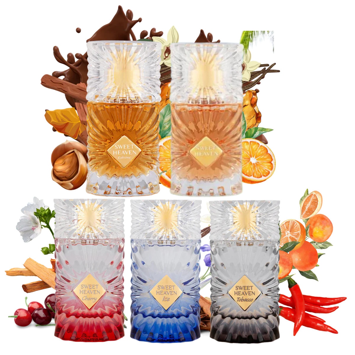 Set Mini Parfumuri Sweet Heaven Gulf Orchid – 5 x 20ml - eMAG.ro