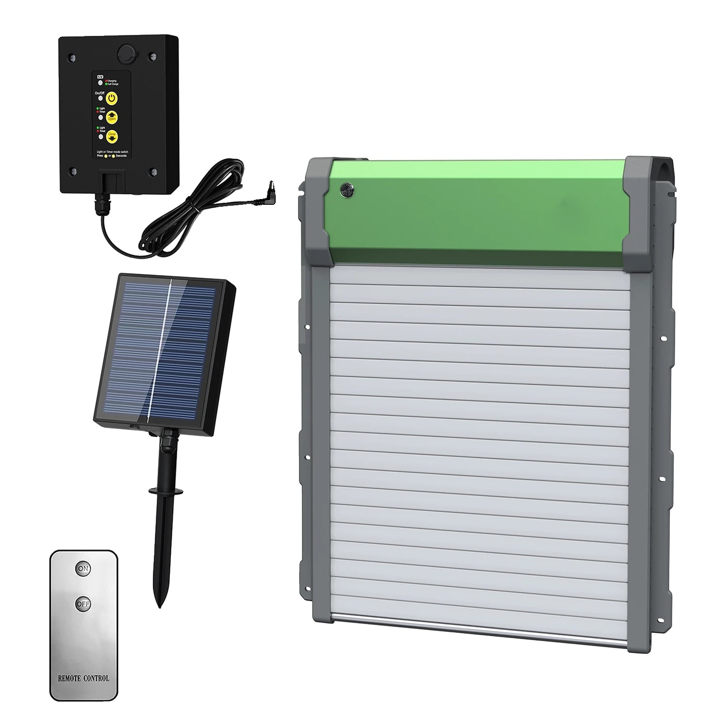 Usa automata pentru cotet de gaini, alimentata solar, cronometru ...