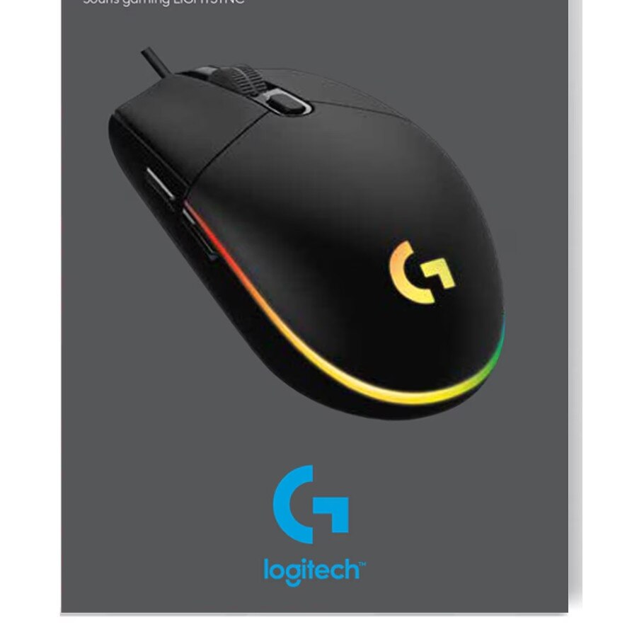 Mouse gaming Logitech G203, iluminare RGB LightSync, 200-8000 DPI ...