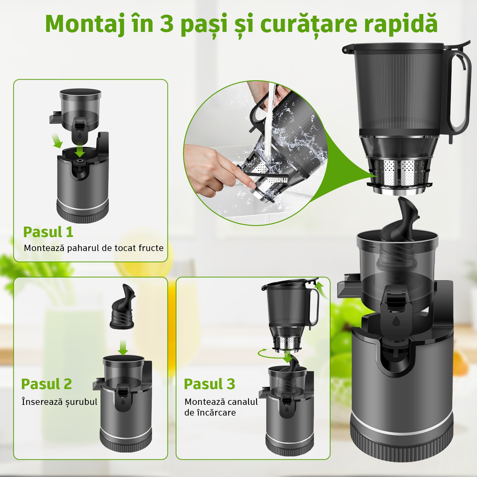 Storcator - Storcator presat la rece, rezervor de 147 mm, motor de 400 ...