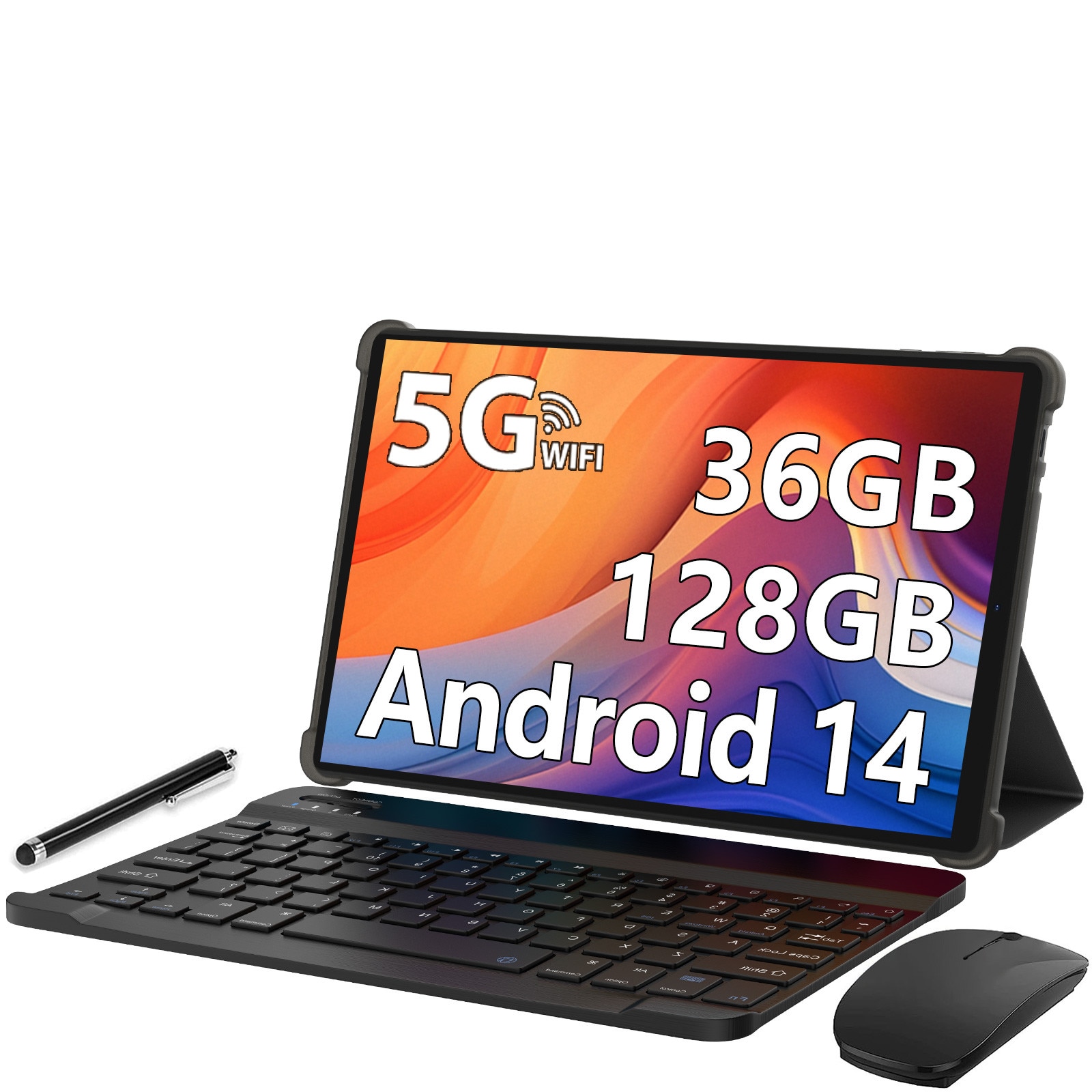 Tableta 10.1" Octa-Core, Android 14.0, 36(12+24)GB RAM, 128GB ROM, 5GHz ...