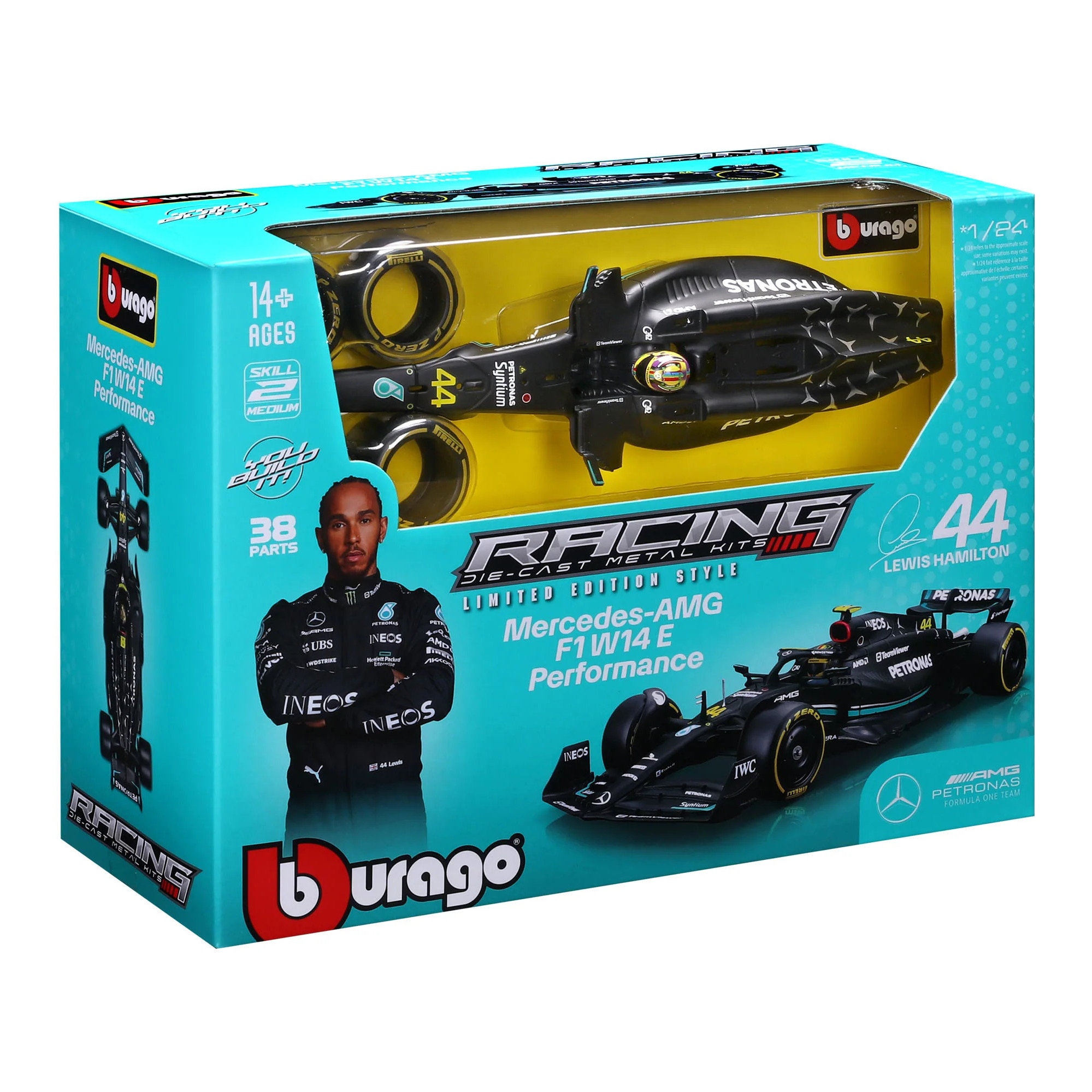 Bb28510 1:24 Formula 1 Model Kit - Mercedes -Amg F1 W14 E Performance ...