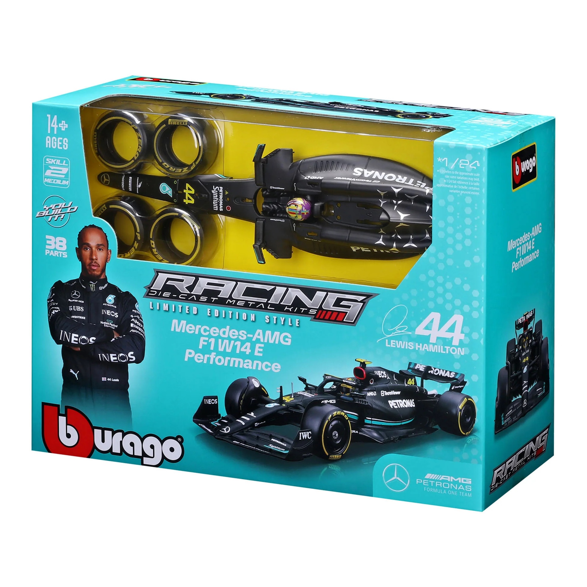 Bb28510 1:24 Formula 1 Model Kit - Mercedes -Amg F1 W14 E Performance ...