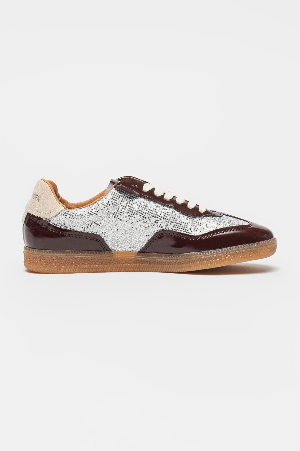 Steve Madden, Pantofi sport low-cut Emporia, Visiniu, Argintiu, 40 ...