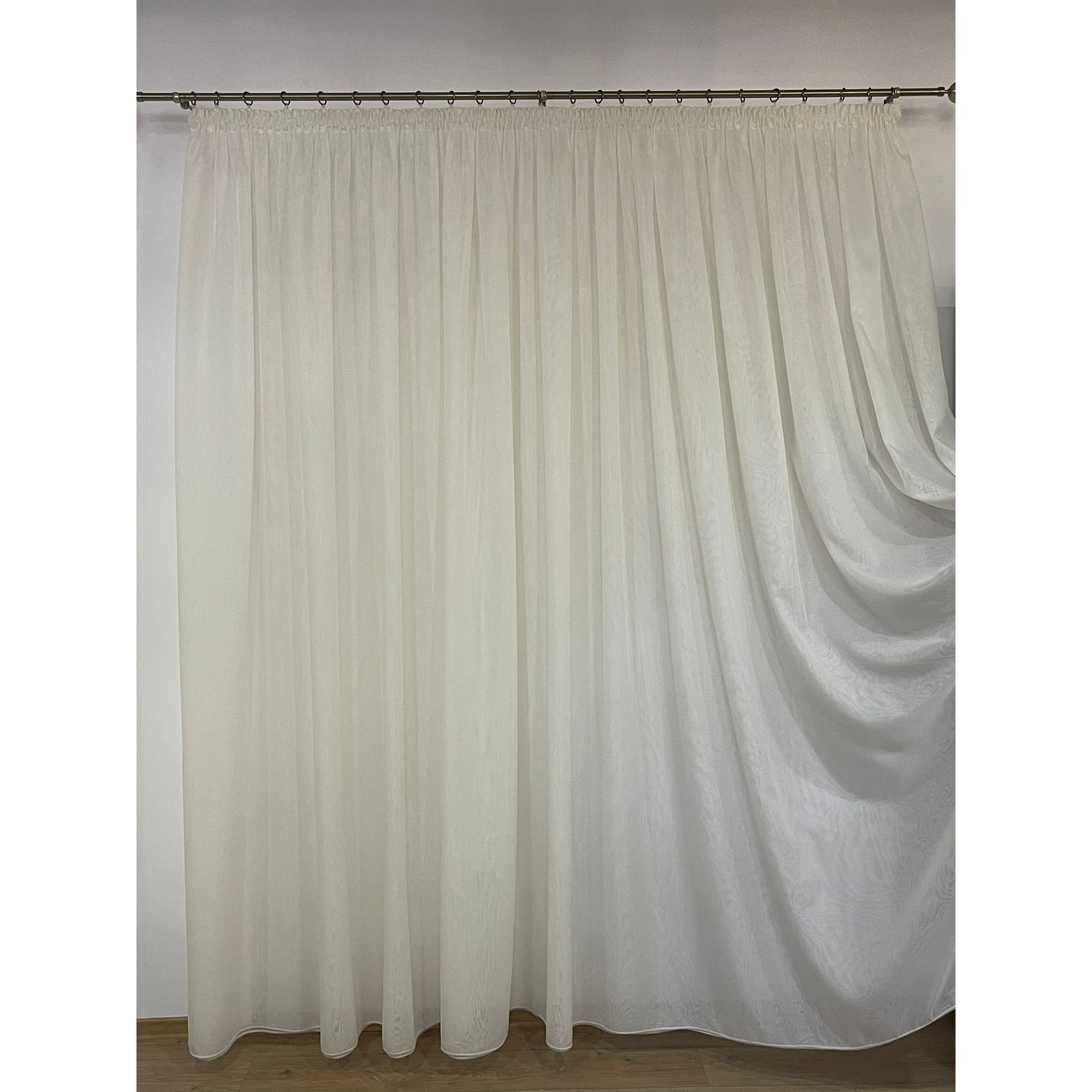 Perdea voal, LIZ LINE, Premium Quality, ivory, 700x245cm - eMAG.ro