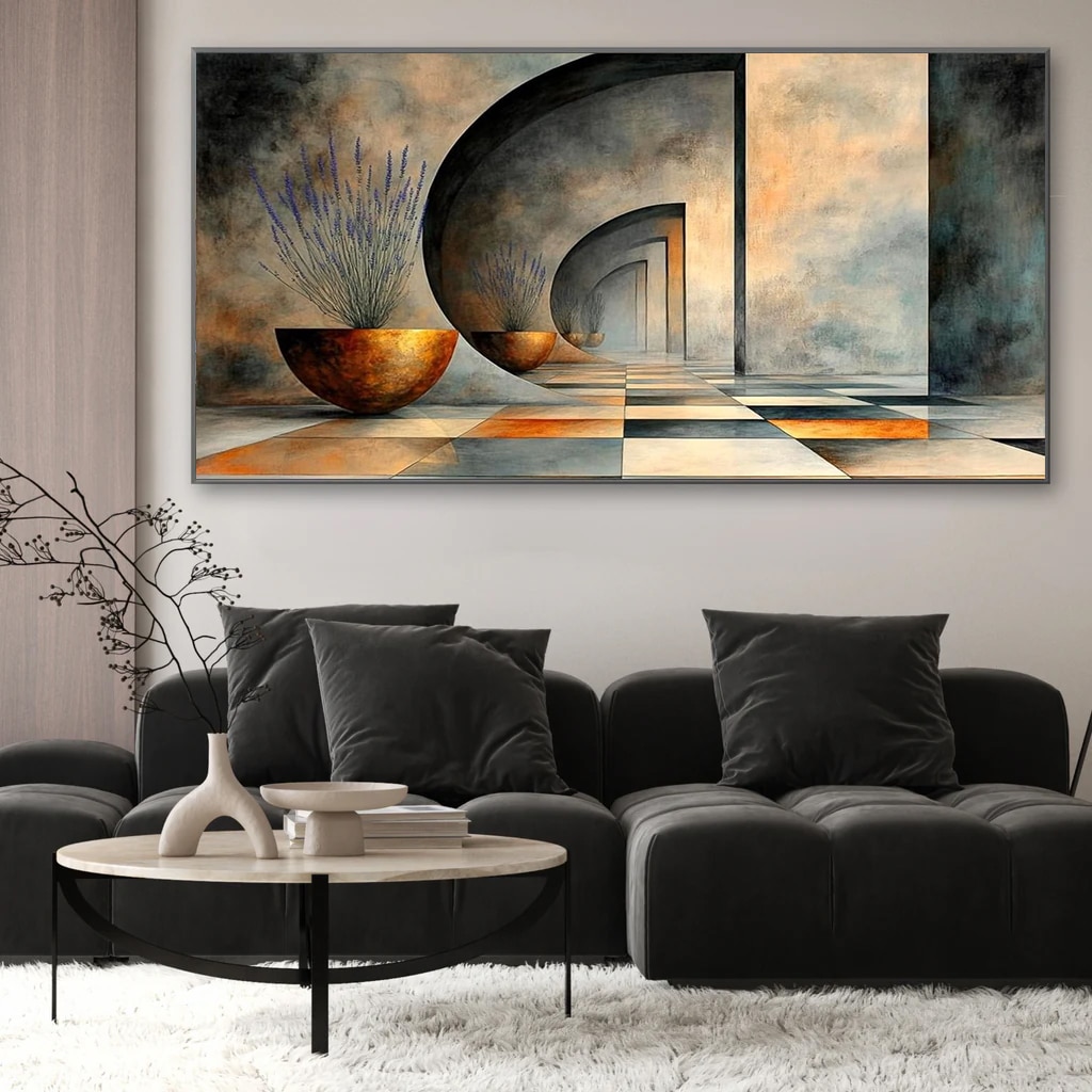 Tablou Abstract - Ascuns in Labirint - 60 x 90 cm, Tablouri Abstracte ...