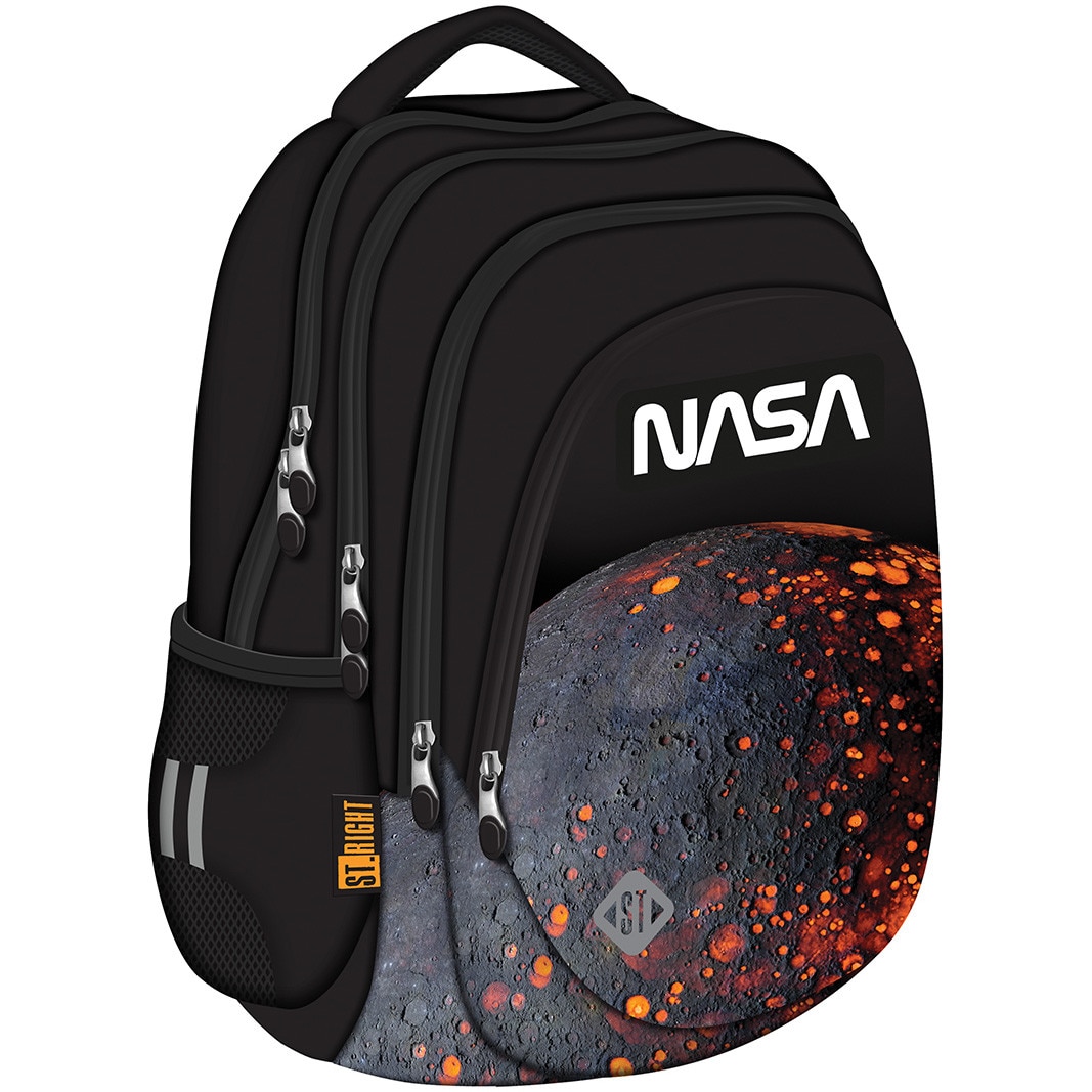 Ghiozdan BP06 4compartimente ST Right colectia Red Planet - eMAG.ro