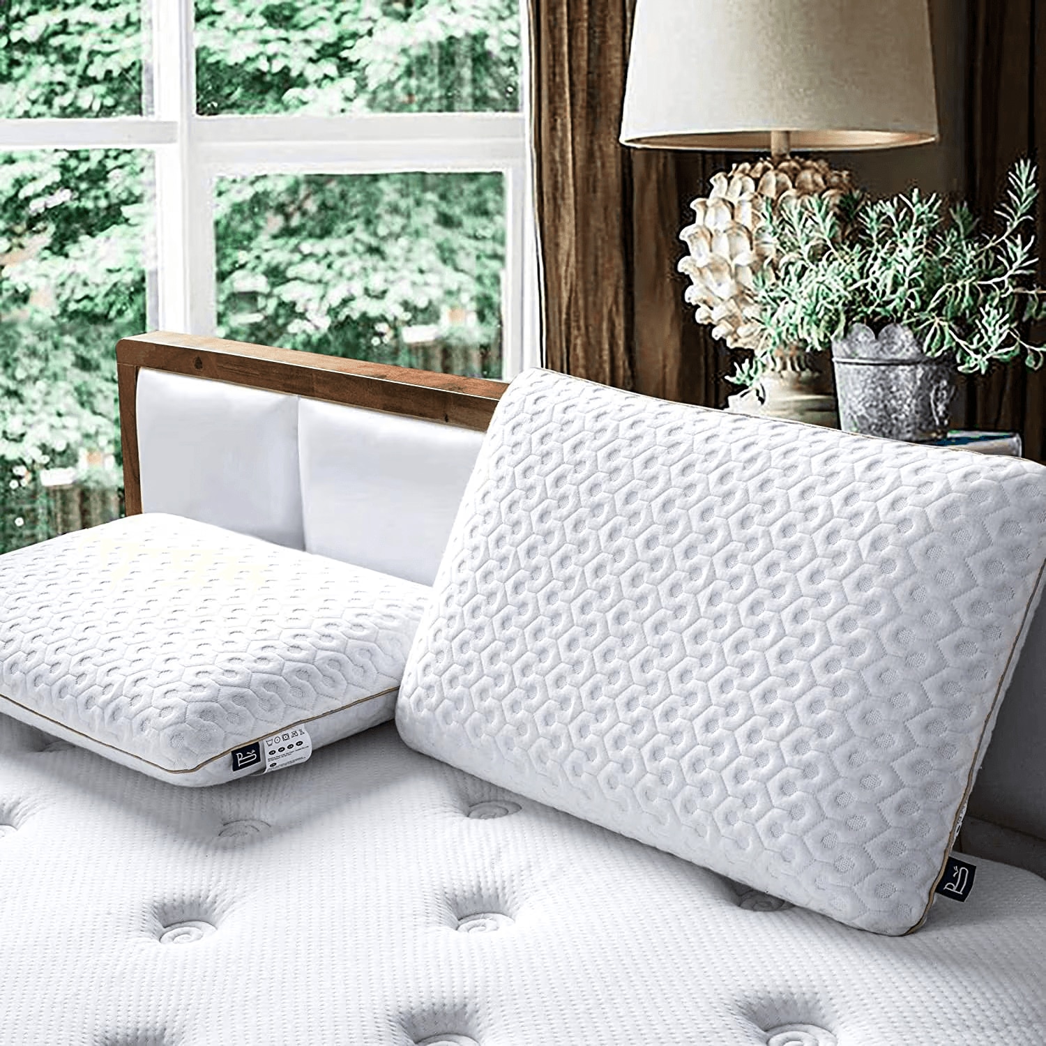 Perna Ortopedica Elindor® din Spuma cu Memorie cu Gel Memory Foam ...