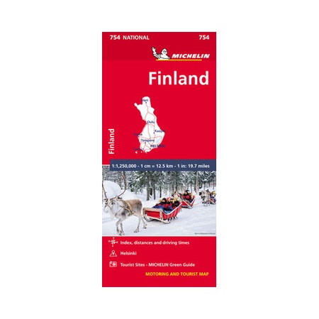 Finland - Michelin National Map 754 Map - eMAG.ro