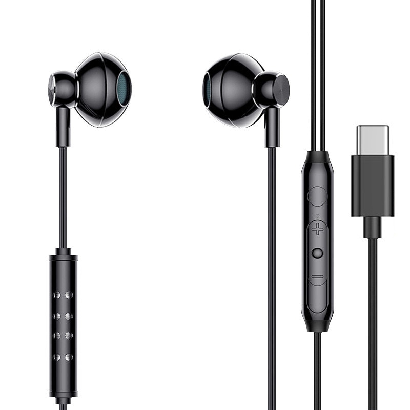 Casti cu fir, tip in-ear, cu microfon, sunet panoramic 9D, cablu de 1 ...