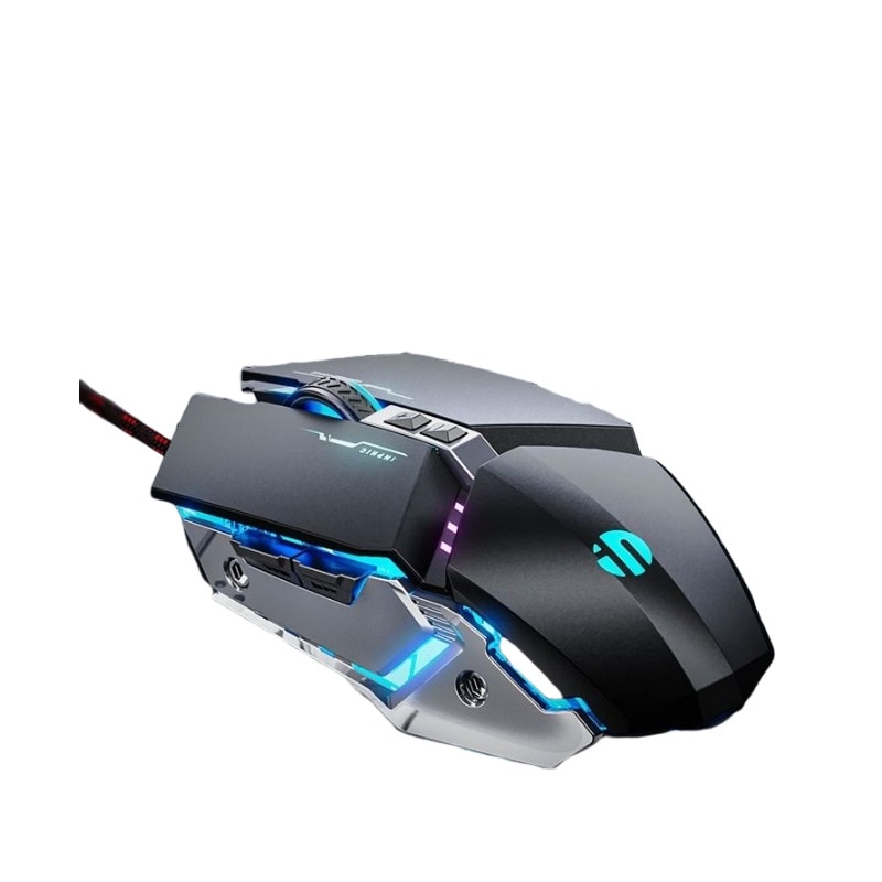 Mouse gaming, INPHIC, W2,1 buc, cu fir macro iluminat, gaming birou, PC ...