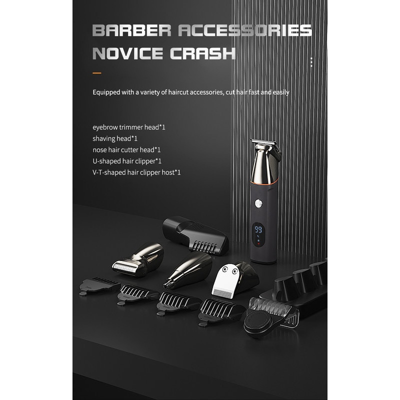 Aparat de ras, 1 set, 5 in 1 multifunctional, tuns, barbierit etc ...