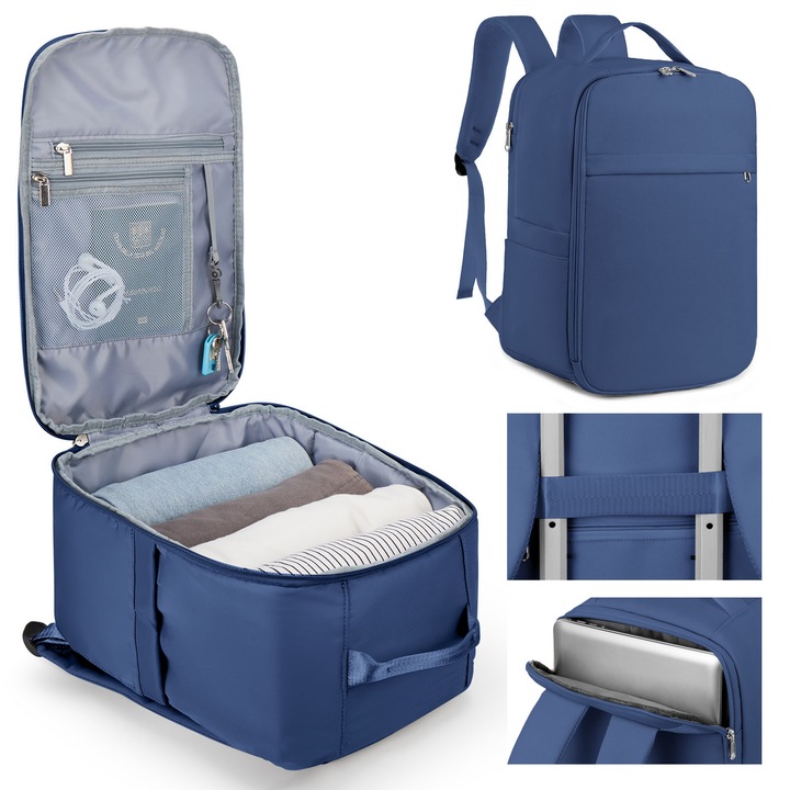 Rucsac de Boarding Ryanair 40x20x25 cm, Rucsac de Calatorie/Aviatie ...