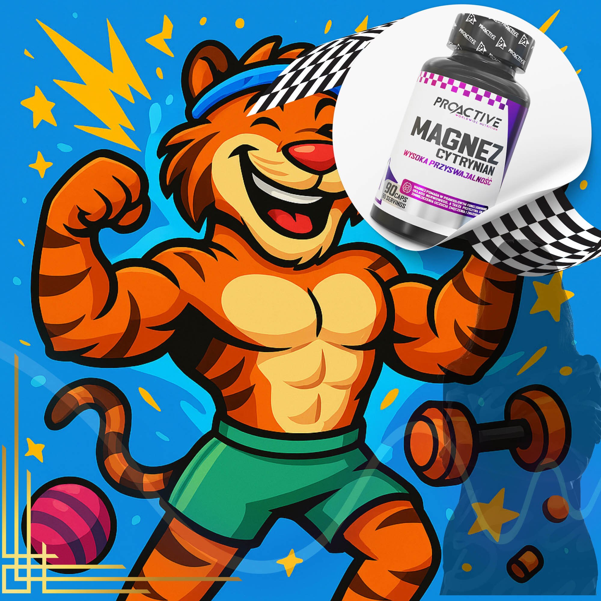 Magneziu Citrat 90 capsule, ProActive Real Pharm, Supliment pentru sustinerea sistemului nervos ...