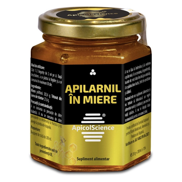 Supliment alimentar cu triturat din larve de trantor 200 ml, Apilarnil ...