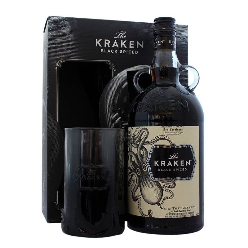 Rom Kraken Black Spiced + 1 Pahar, 40%, 1l - eMAG.ro