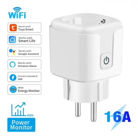 Priza Smart Beeherb® Wi-Fi 16A 3680W, Monitorizare Consum Energie ...