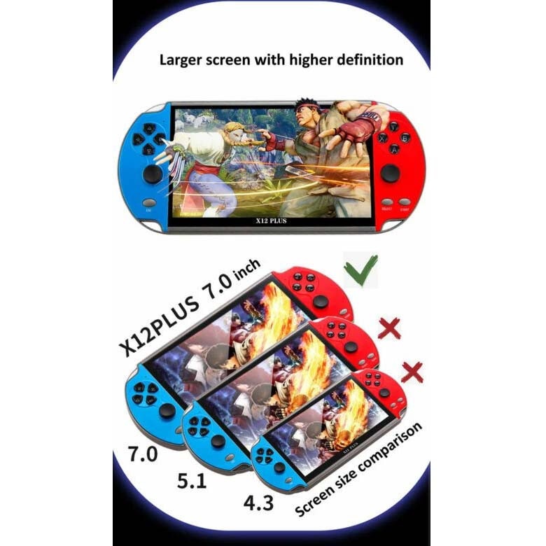 Consola portabila gaming dual rocker gameplayer, Suppop®, X12-plus, 16 ...