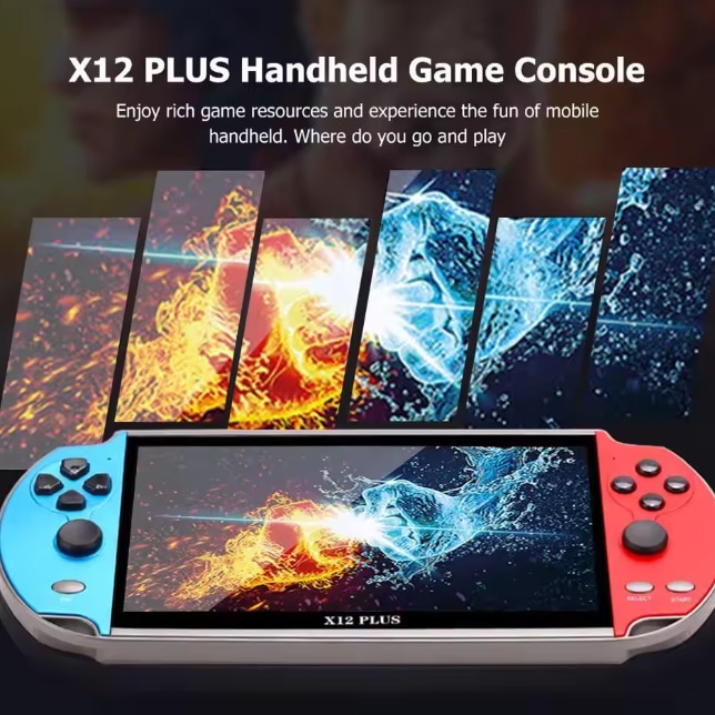 Consola portabila gaming dual rocker gameplayer, Bedee®, X12-plus, 16 ...