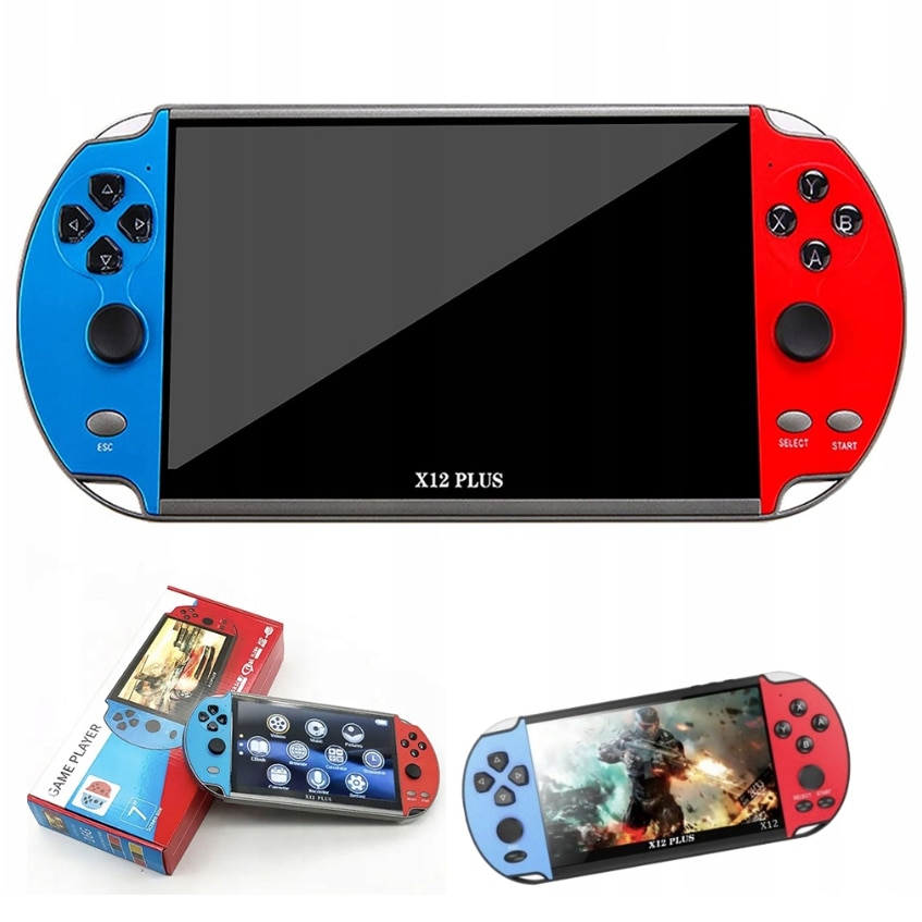Consola portabila gaming dual rocker gameplayer, Suppop®, X12-plus, 16 ...