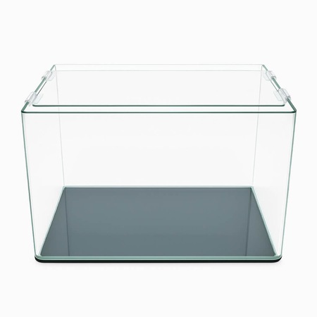 Acvariu pesti 17L sticla cu capac plat curbat AquaPad inclus, margini ...
