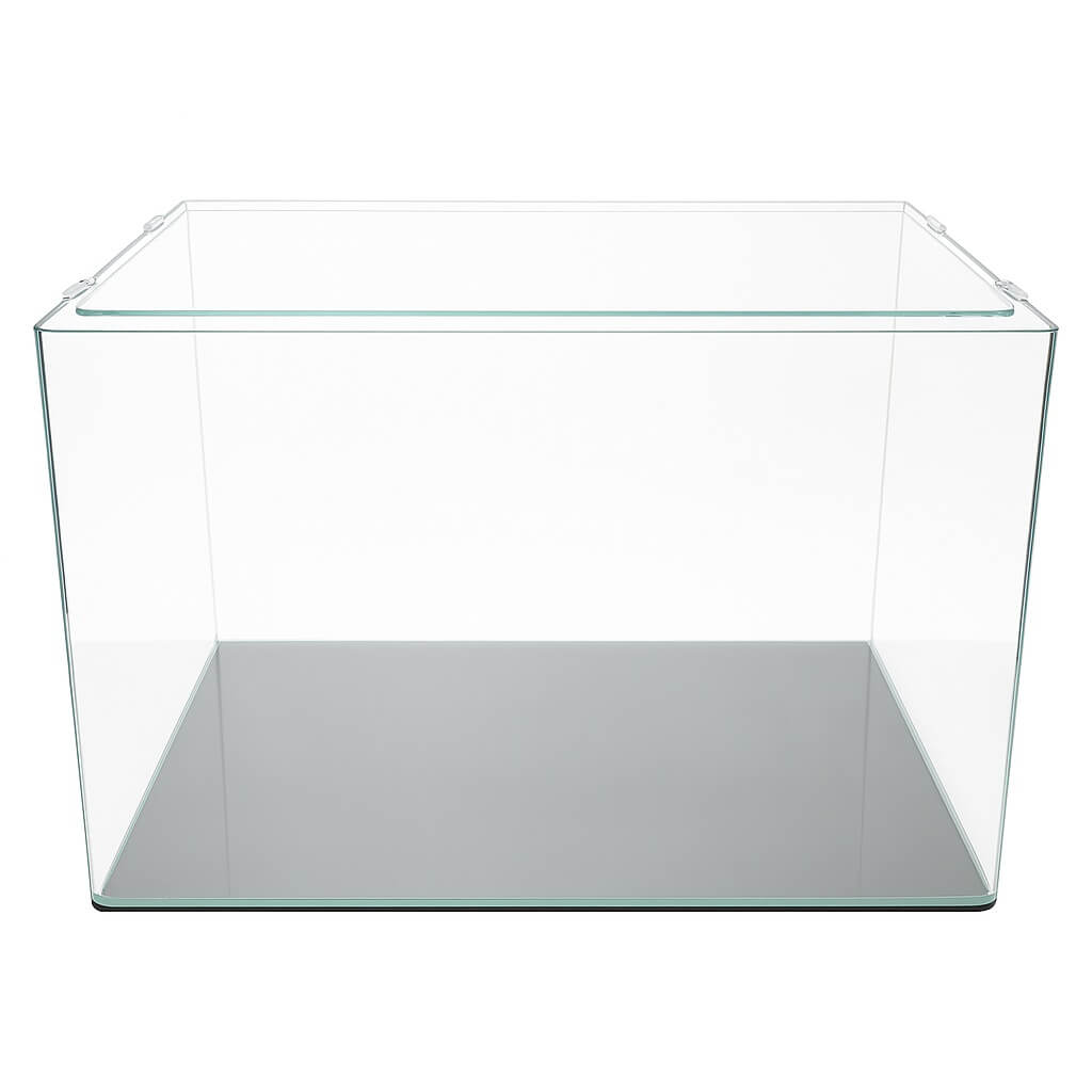 Acvariu pesti 50L net ElegantGlass Model Curve 54 litri cu capac si ...