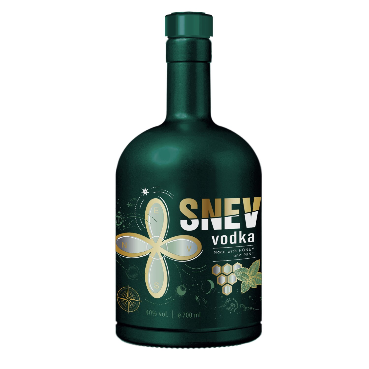 Vodka SNEV™ Editia Miere si Menta, Vodka Premium cu Miere Naturala si ...