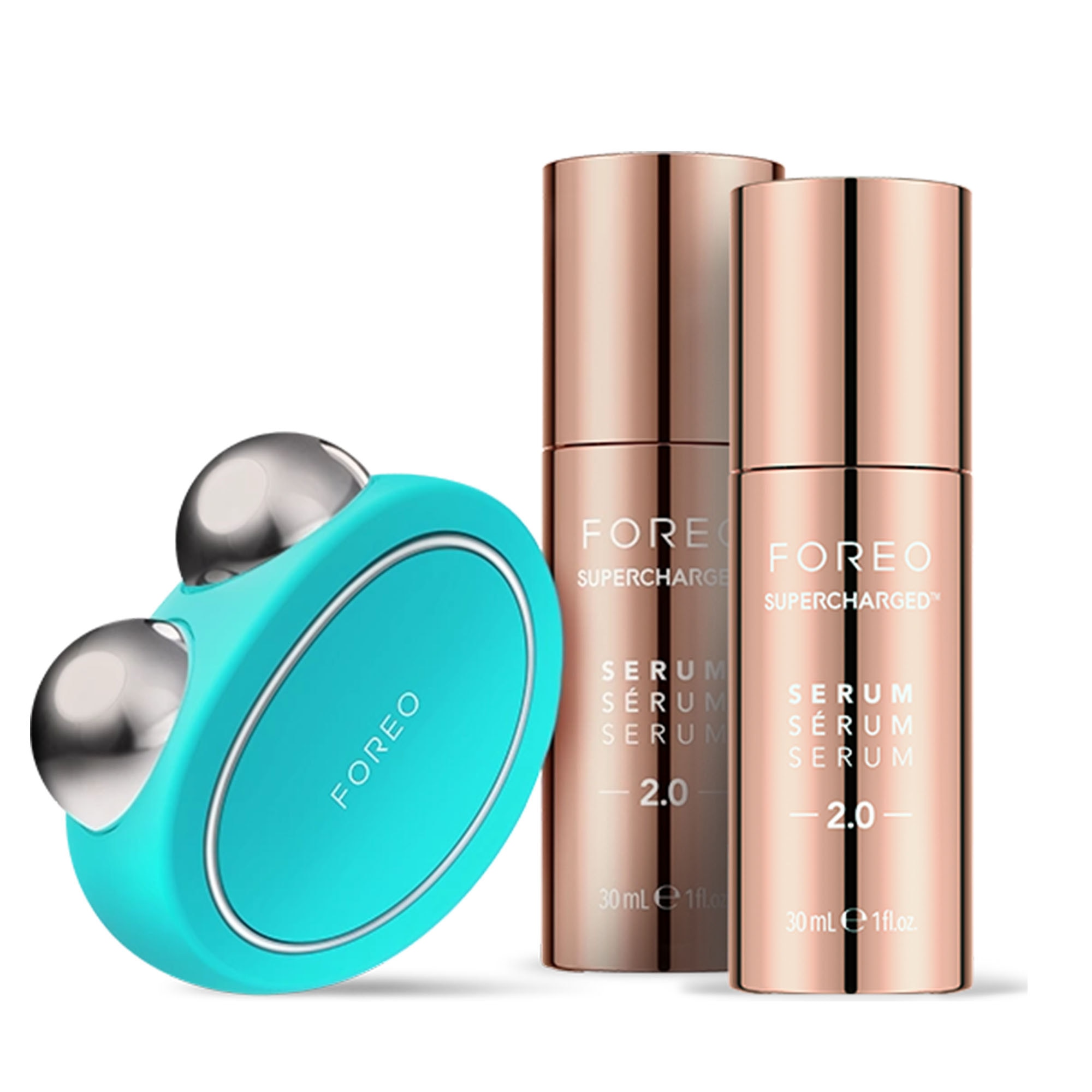 Dispozitiv facial cu microcurenti pentru lifting + 2 seruri conductive ...