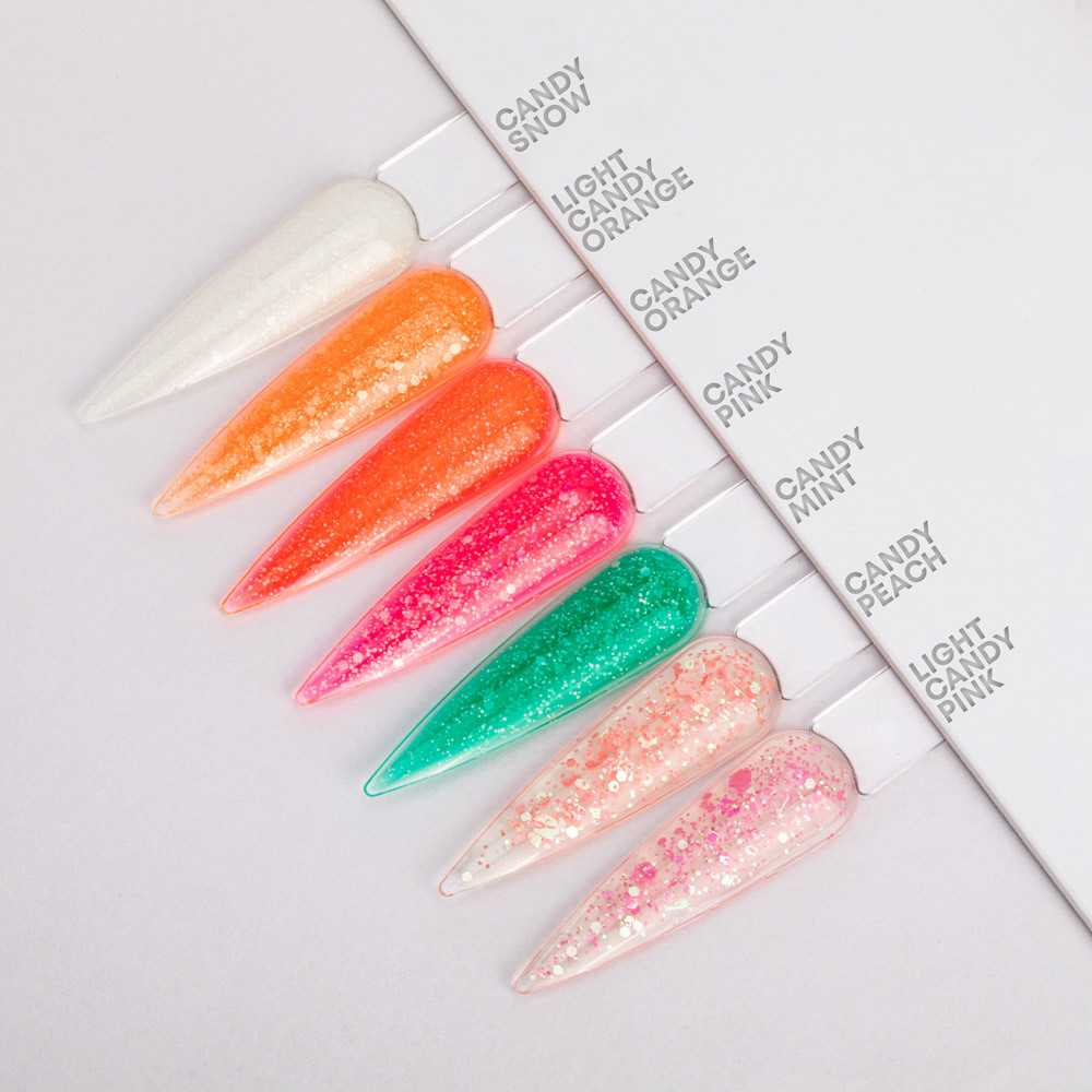 Гел за нокти Candy Nails Light Candy Orange, Molly Lac, 5 г, ефект с ...