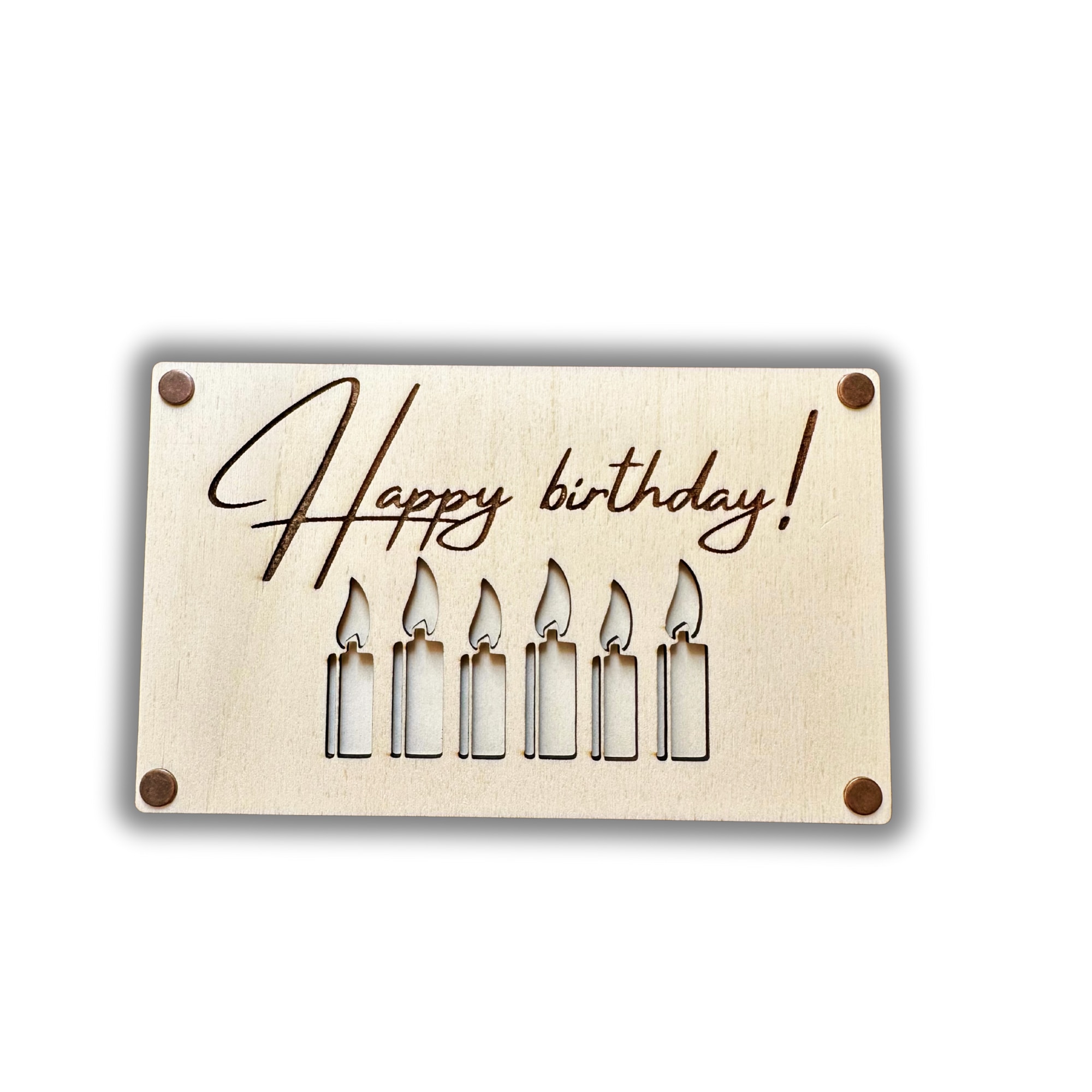 Felicitare din lemn „Happy Birthday” – Suport creativ pentru bani ...