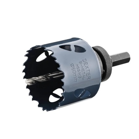 Carota bimetal 60 mm cu burghiu centrare Dexter, pentru lemn, plastic ...