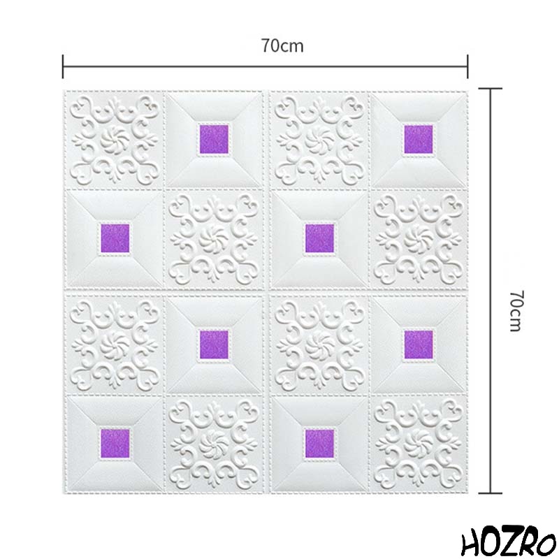 Set 10x Tapet 3D autoadeziv HOZRO, Model pentru Tavan/Perete, design ...