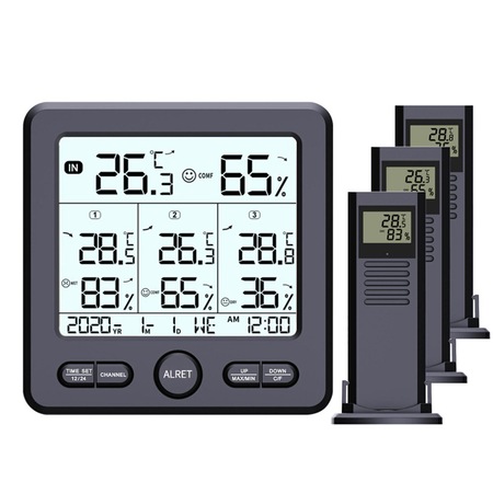 Termometru Higrometru Digital de Camera, Afisaj LCD, Statie Meteo ...