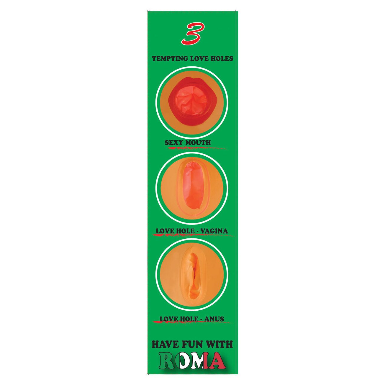 Papusa gonflabila Boss Series Roma, fata imprimata, marime naturala, 3 ...
