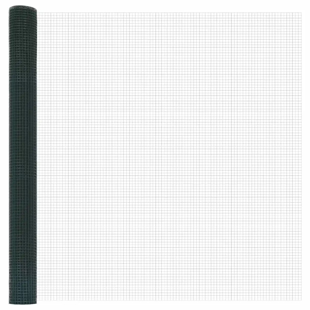 vidaXL Hegesztett Drótháló Kerítés Zöld 1.6 x 25 m 42005088 - eMAG.hu