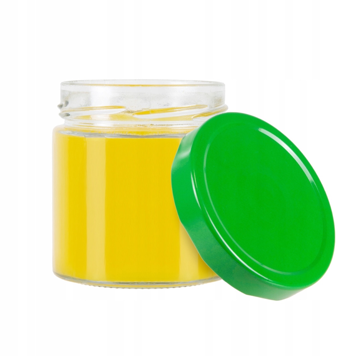 Set 5x Borcane Atena 410ml, sticla transparenta, capac verde, 9,3x8,5cm ...