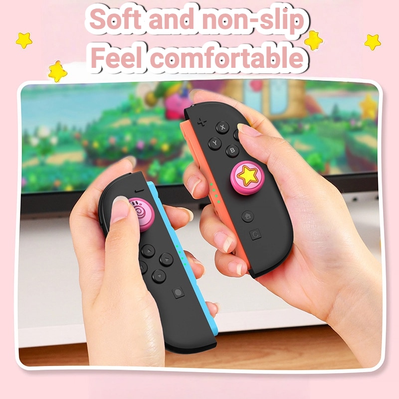 4 darabos Nintendo Switch 2 Thumb Grip készlet, Omelivon, Szilikon ...