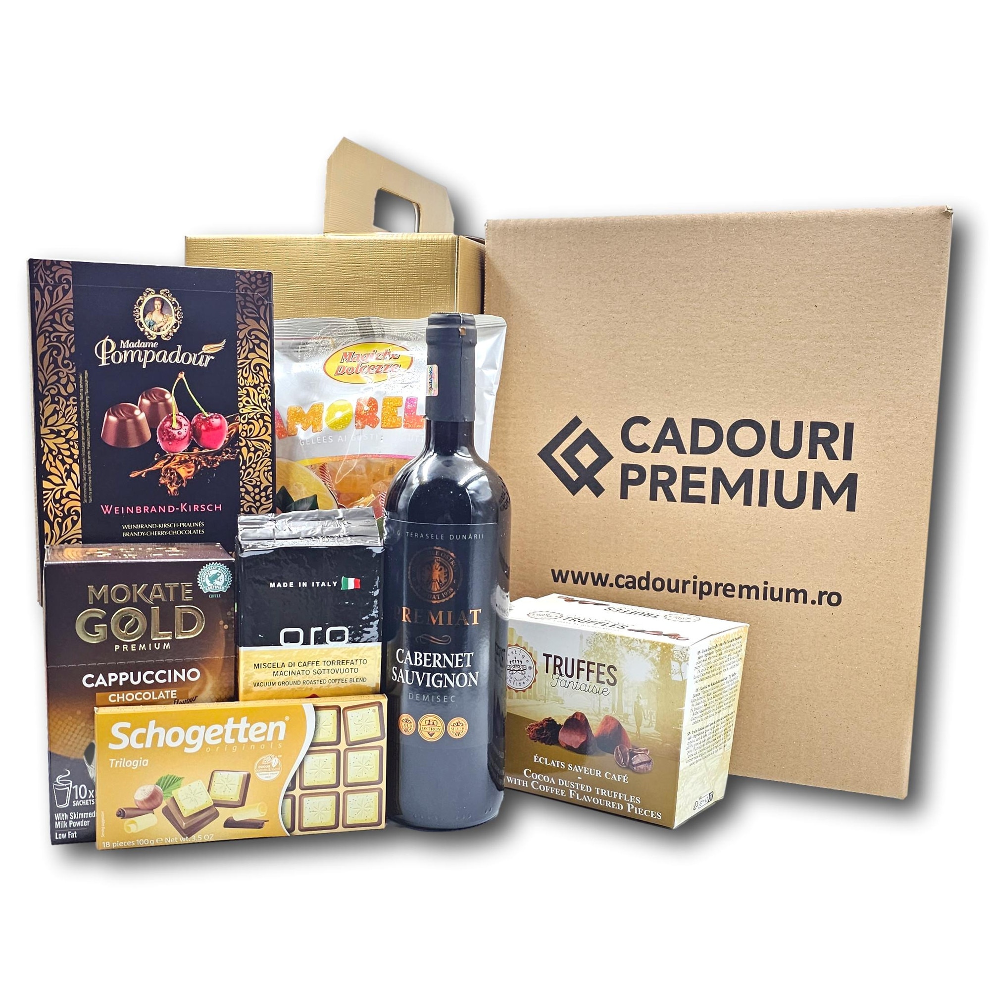 Pachet cadou de sarbatoare, CADOURI PREMIUM®, model Assorted Gift, cu ...