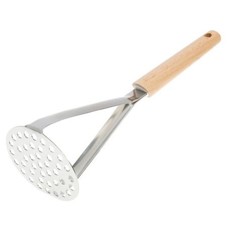 Presa Piure de Cartofi Metalica cu Maner din Lemn – 27x9.5 cm ...