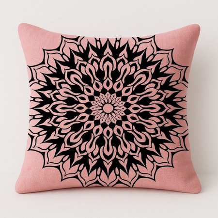 Set pernă cu față de pernă, roz, 50x50cm - eMAG.ro