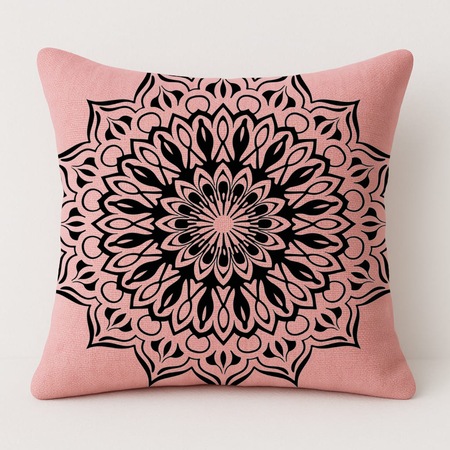 Set perna + față de pernă, roz, 50x50cm - eMAG.ro