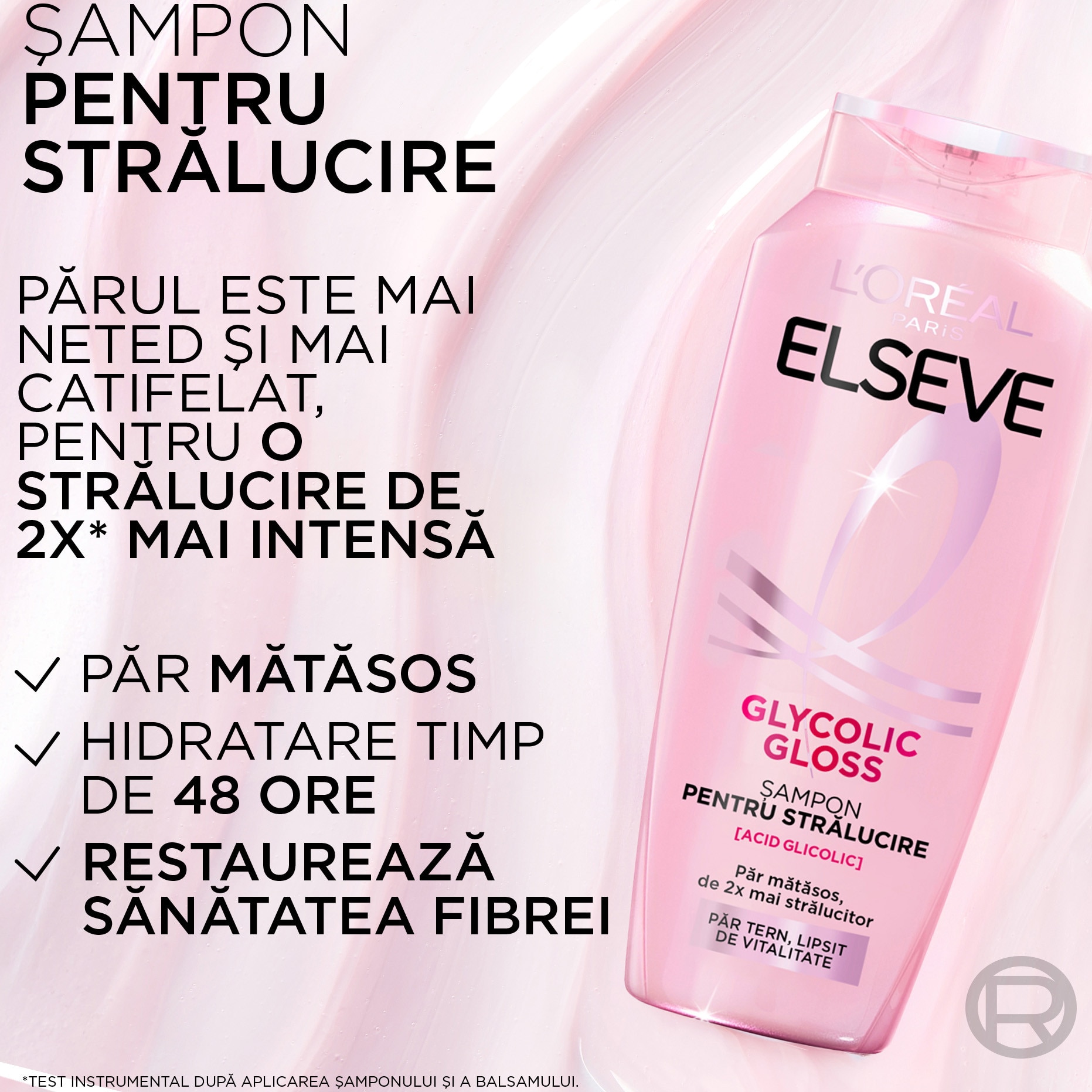 Sampon L'Oreal Paris Elseve Glycolic Gloss pentru stralucirea parului ...