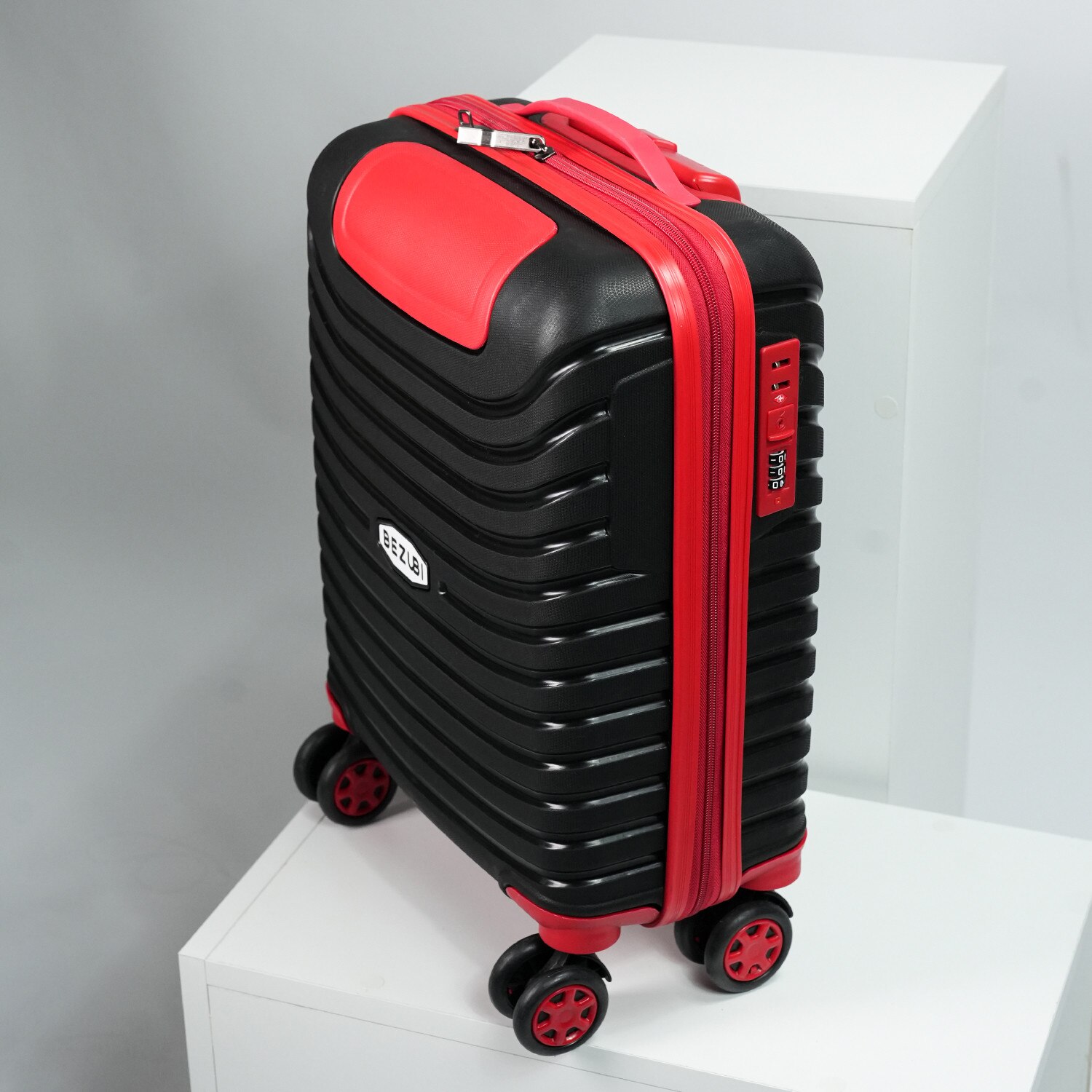 Troler cabina avion, Bezubi, 40x30x20cm, bagaj de mana, troller cu ...