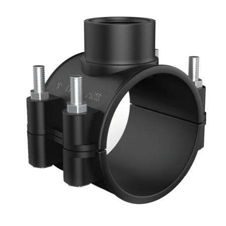 Colier fixare teava PEHD, Flores, nr-6717, negru, 50 mm x 1" - eMAG.ro