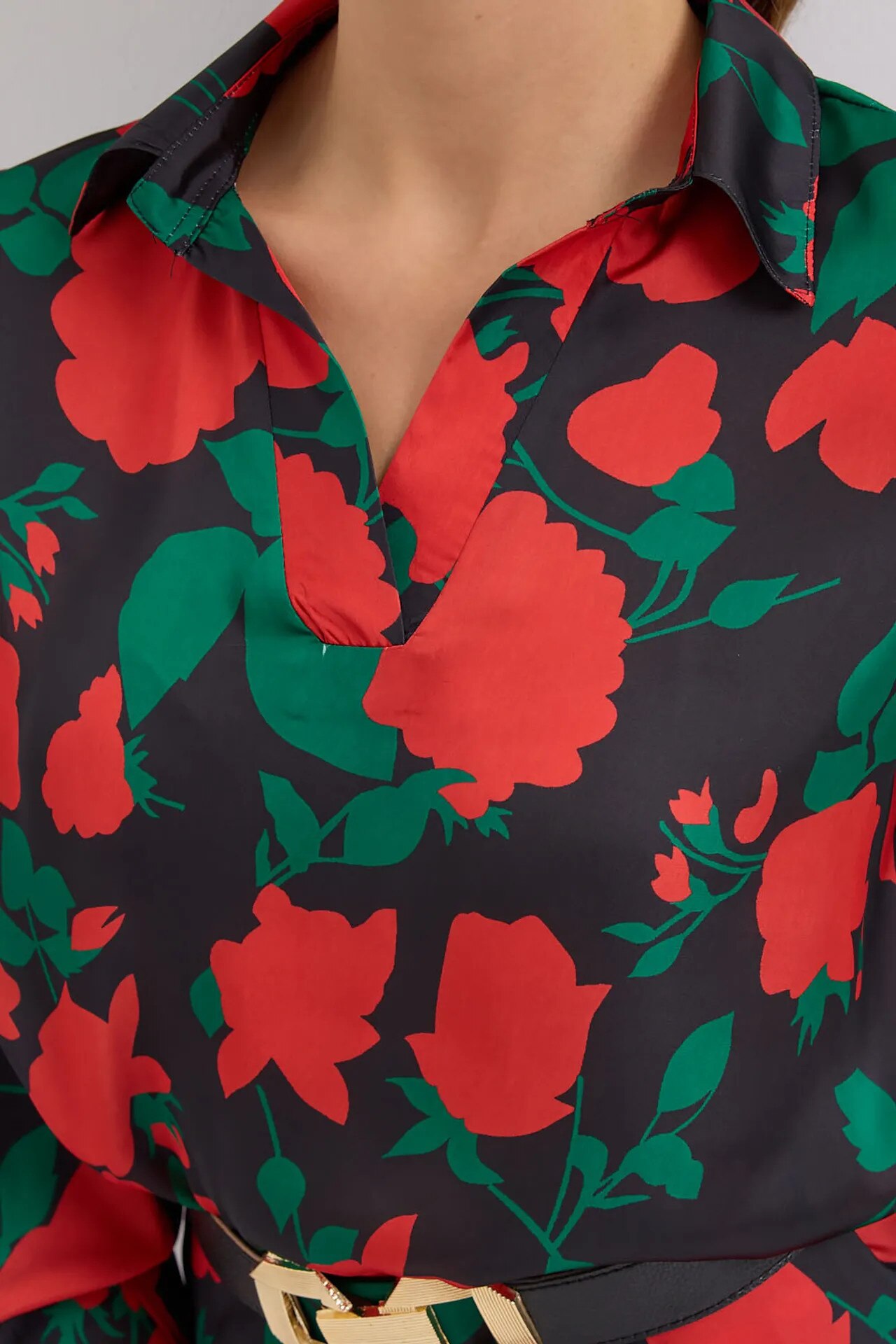 Set doua piese, HiCCUP, maneca lunga, imprimeu floral, textil - eMAG.ro