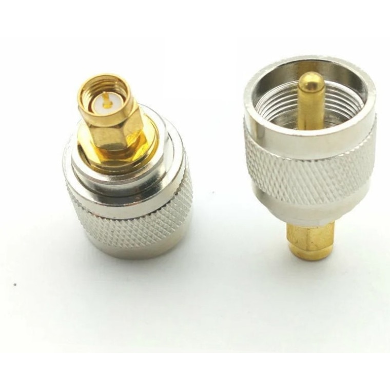 Adaptor conector RF SMA tata la UHF tata (PL239) pentru pigtail sau ...
