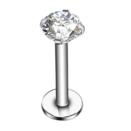 Cercei din inox pentru buze si urechi, 1.2mm, zirconiu, accesorii de ...