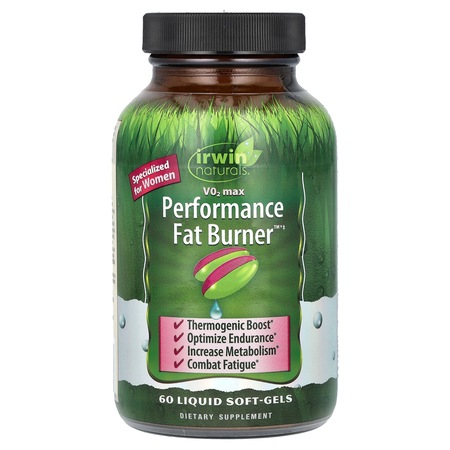 Irwin Naturals, V02 Max, arzator de grasimi, 60 capsule moi, cu cofeina ...