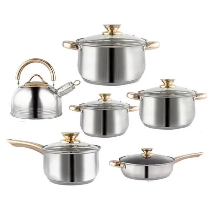 Set 12 Piese Oale si Tigai din Inox ® DEEBCO - eMAG.ro