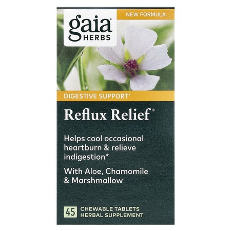 Supliment, Gaia Herbs, Tratament pentru reflux acid, 45 de comprimate ...